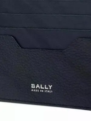 Bally Capitol Grained Leather Wallet - Blue