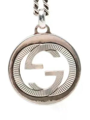 Gucci 2000-2015 Sterling Interlocking G Necklace