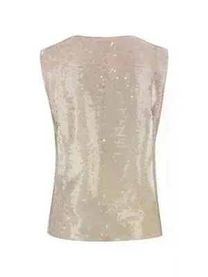 NICCOLO PASQUALETTI Sequinned Sleeveless Top
