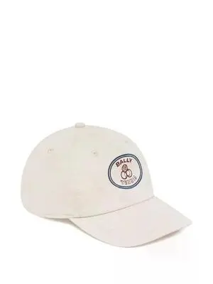 Bally Tennis Embroidery Baseball Cap - White