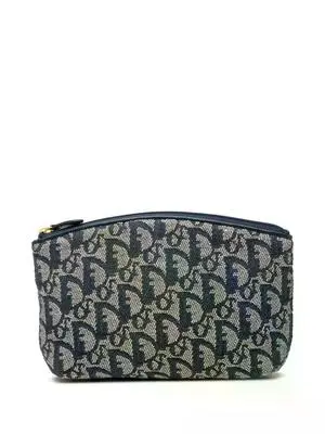 Dior Diorissimo Trotter Canvas Cosmetic Pouch - Blue