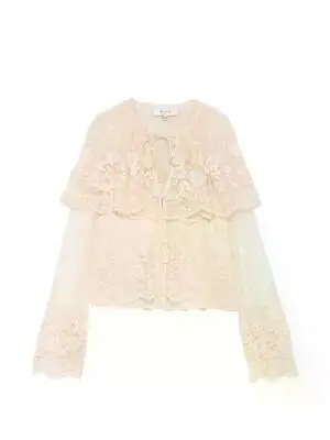 Sea Bronte Ruffled Blouse - Neutrals