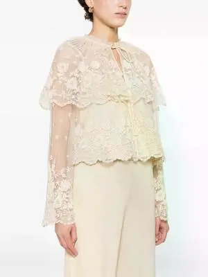 Sea Bronte Ruffled Blouse - Neutrals