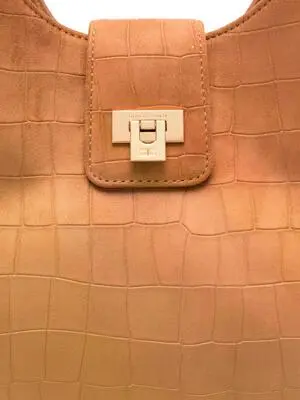 Elisabetta Franchi Croc-effect Chain Handle Bag