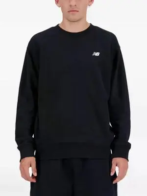 NEW BALANCE Crew-neck Sweatshirt With Logo Detail - Black
