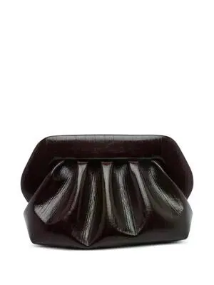 THEMOIRE Bios Gathered-effect Clutch Bag