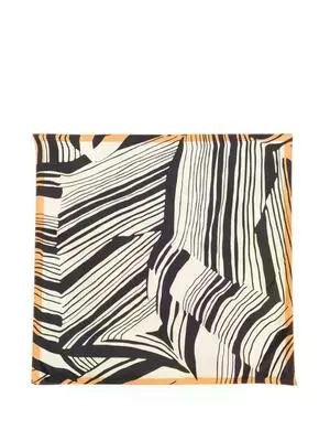 Raquel Diniz Patterned Scarf - Black