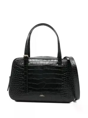 A.p.c. Virginie Crocodile-effect Shoulder Bag