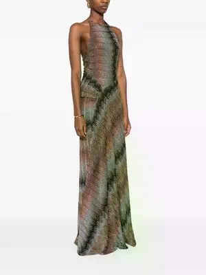 Missoni Patterned Halter Maxi Dress