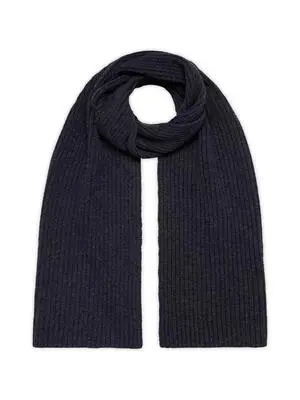 N.peal Ribbed Cashmere Scarf - Grey