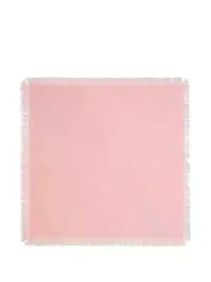 Eric Bompard Fringe Scarf - Pink