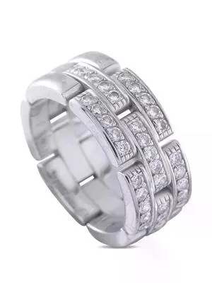 CARTIER Maillon Panthère Diamond Ring - Silver