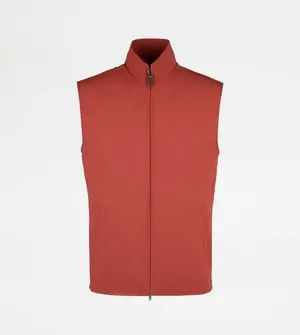 TOD'S Technical Fabric Vest - Orange
