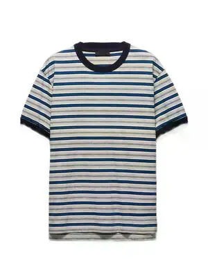 Prada Striped Cotton T-shirt