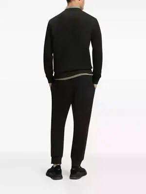 BOSS Logo-print Crewneck Sweatshirt - Black