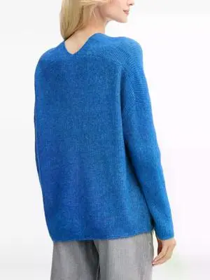MOS MOSH Thora V-neck Sweater - Blue