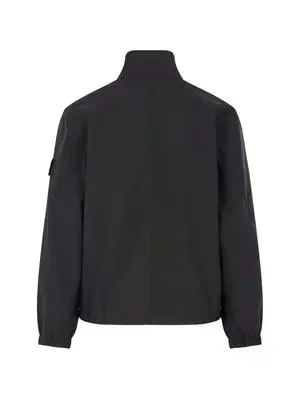 Stone Island Zip-up Jacket With Logo Patch