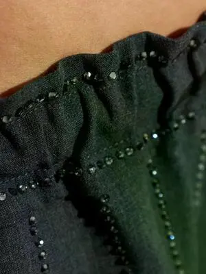 SELF-PORTRAIT Beaded Drawstring Trousers