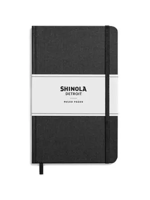 Shinola Medium Hard Grid Journal - Black