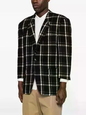 Issey Miyake Tailored Check Blazer