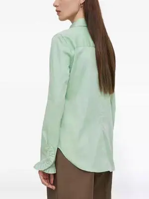 MOS MOSH Mattie Ruffled Shirt - Green