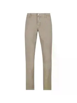 Jacob Cohen Logo-patch Trousers - Neutrals