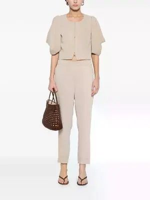P.a.r.o.s.h Cuffed-hem Trousers - Neutrals