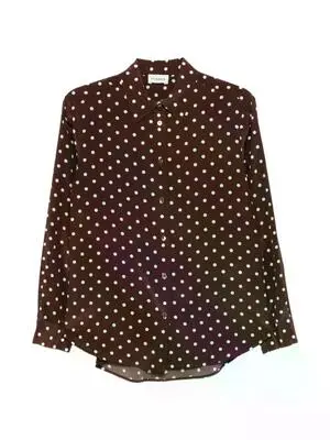 P.a.r.o.s.h Polka Dot Long Sleeve Shirt