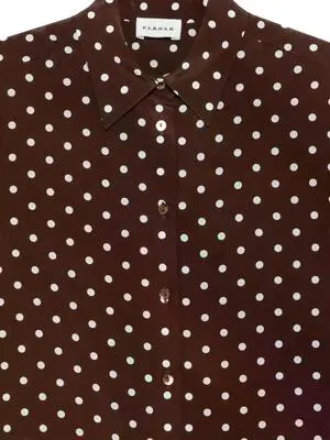 P.a.r.o.s.h Polka Dot Long Sleeve Shirt