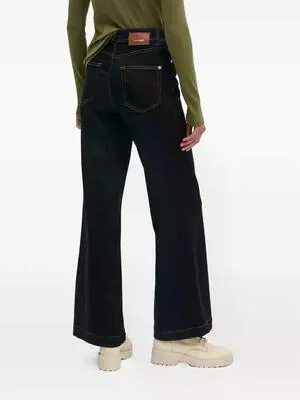 MOS MOSH Dara Contrast-stitch Jeans