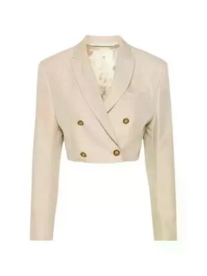 Palm Angels Double-breasted Cropped Blazer