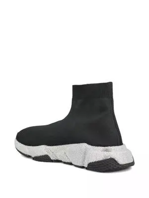Balenciaga Logo-print Sneakers - Black