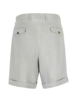 LARDINI Cuffed Turn-up Shorts - Grey