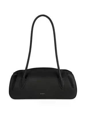Yuzefi Leather Oyster Shoulder Bag - Black