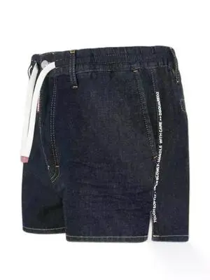 Dsquared2 Drawstring Waist Denim Shorts