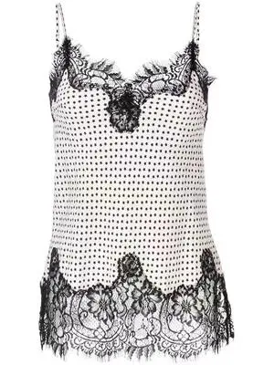 Gold Hawk Lace Detail Top