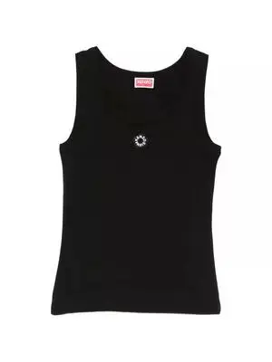 Kenzo Logo Patch Top - Black