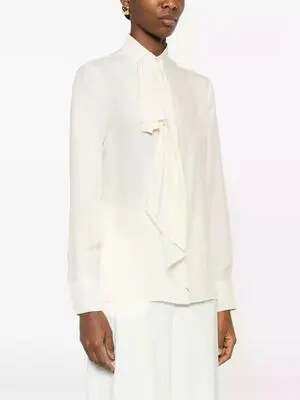 Givenchy Tie Neck Blouse - Neutrals