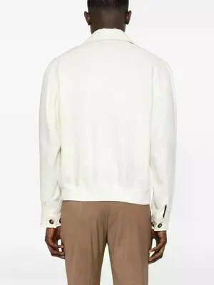Brunello Cucinelli Polo-collar Bomber Jacket - Neutrals