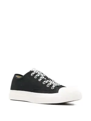 Kenzo Lace-up Cotton Sneakers - Black