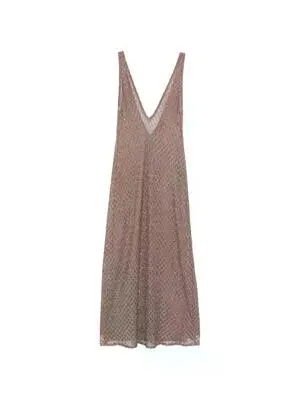 Missoni V-neck Maxi Dress - Brown