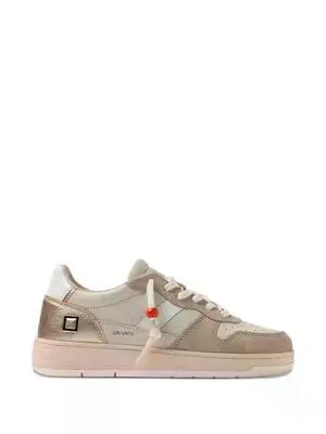 D.a.t.e. Panelled Leather Sneakers - Neutrals