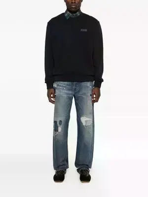 Givenchy Logo-patch Sweatshirt - Blue