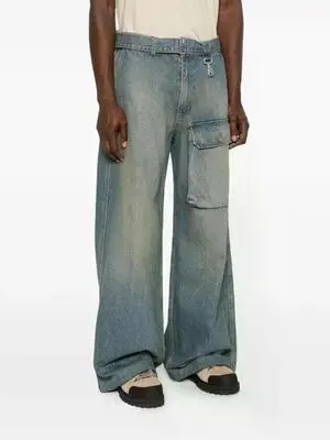 Reese Cooper Belted Trousers With Patch Pockets