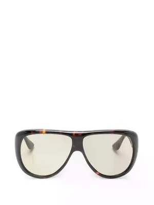 PORT TANGER Oval-frame Sunglasses - Brown