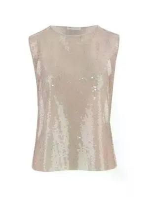 NICCOLO PASQUALETTI Sequinned Sleeveless Top