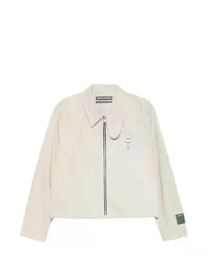 Reese Cooper Herringbone Zip-up Jacket - Neutrals