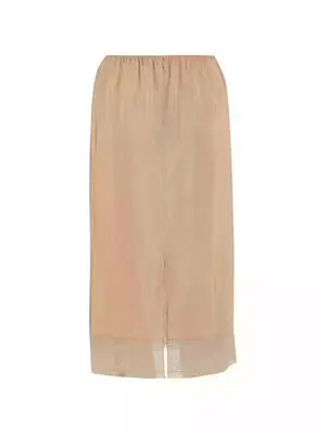 Carven Lace-trim Skirt - Neutrals