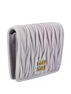 Miu Miu Small Matelassé Nappa Leather Wallet
