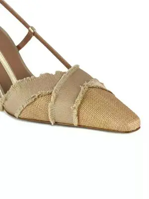 FESTA MILANO Metallic Slingback Sandals